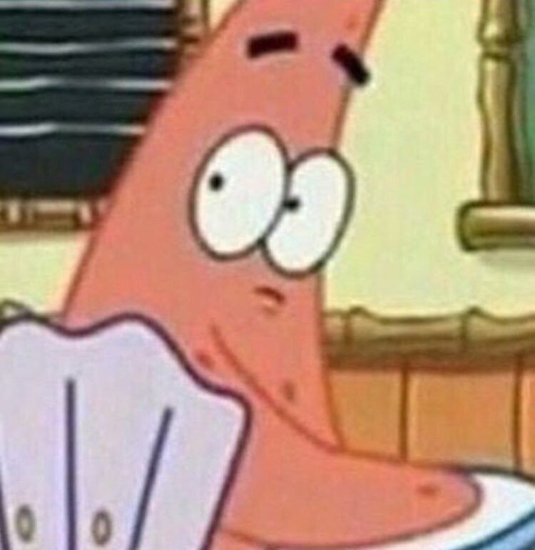Patrick Star Reaction Face