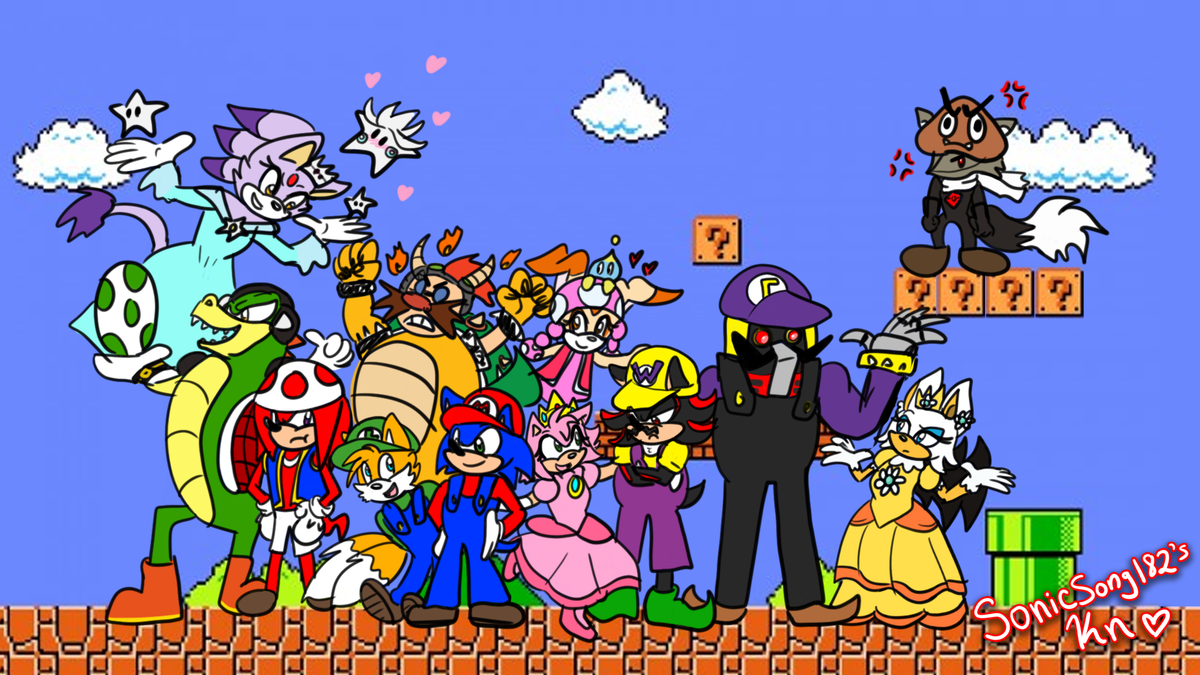 「BEHOLD! ?Sonic the Hedgehog characters c」|SonicSong182のイラスト