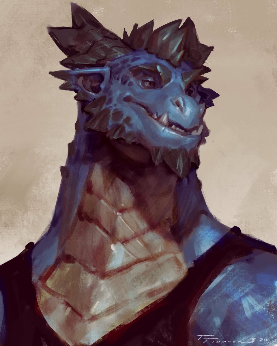 「A little pre-challenge sketch before bed」|Taran Fiddlerのイラスト