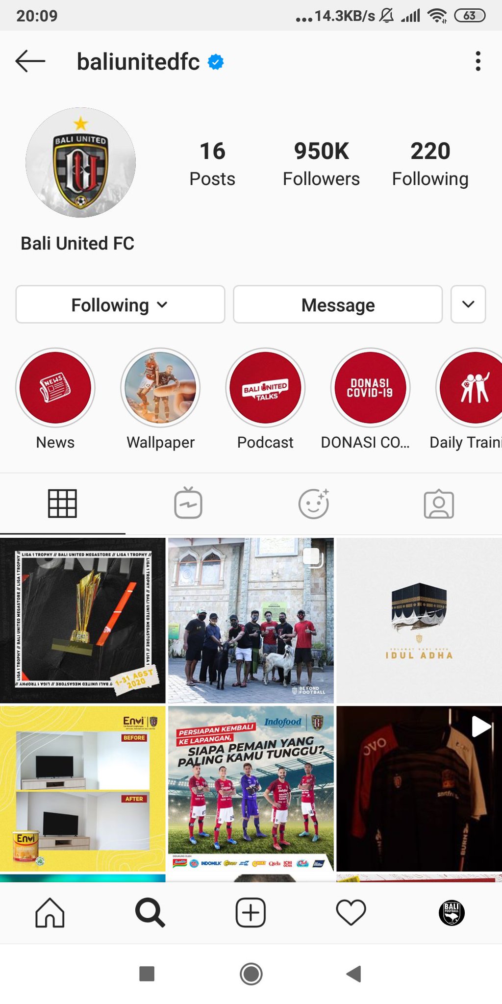 Bali Football on Twitter: "Akun Instagram Bali United sepertinya kena hack? Postingan dihapus ...