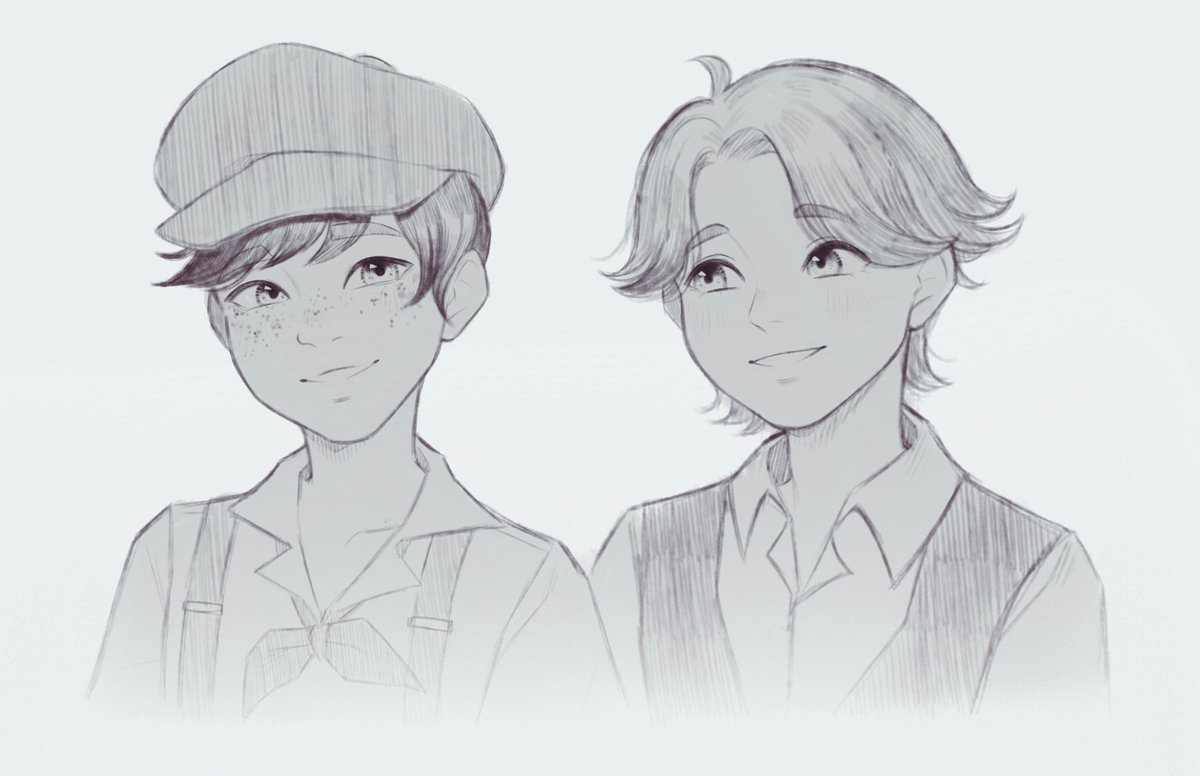 「i forgot to upload these but here are my double character sk」nice♡の漫画