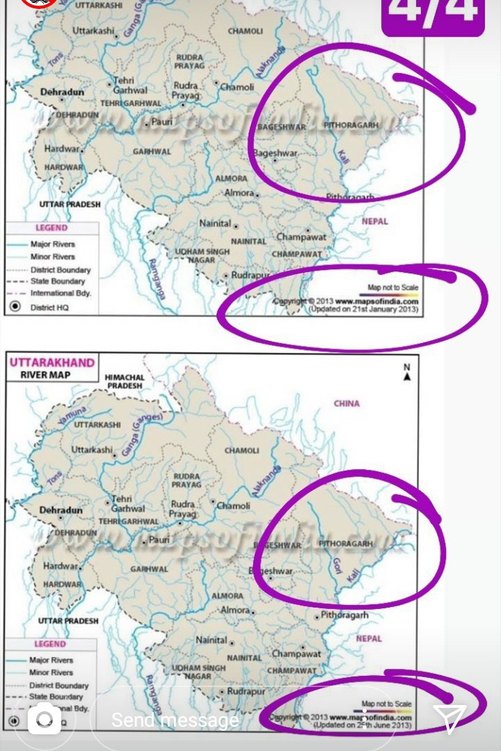 Uttarakhand River Map