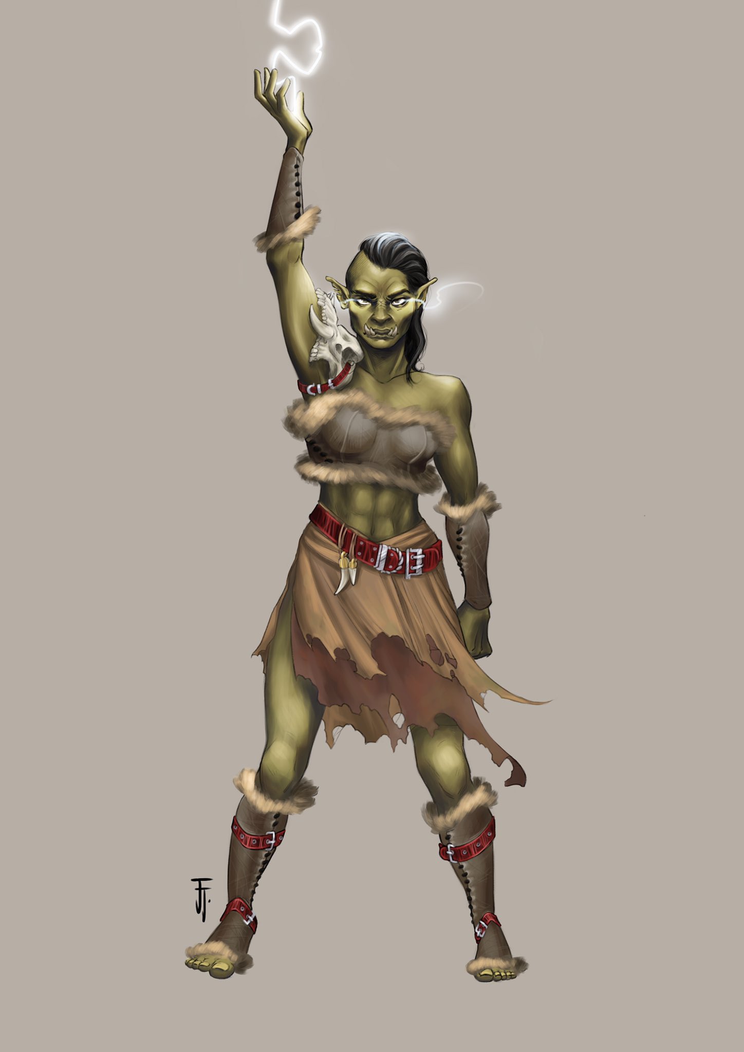 Half Orc Female Shaman