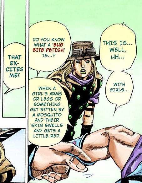 「Bug bites 」Daily JoJoの漫画