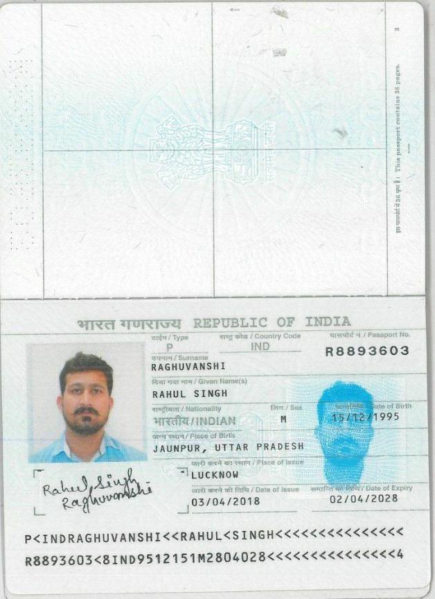 Rahul Singh Name Logo