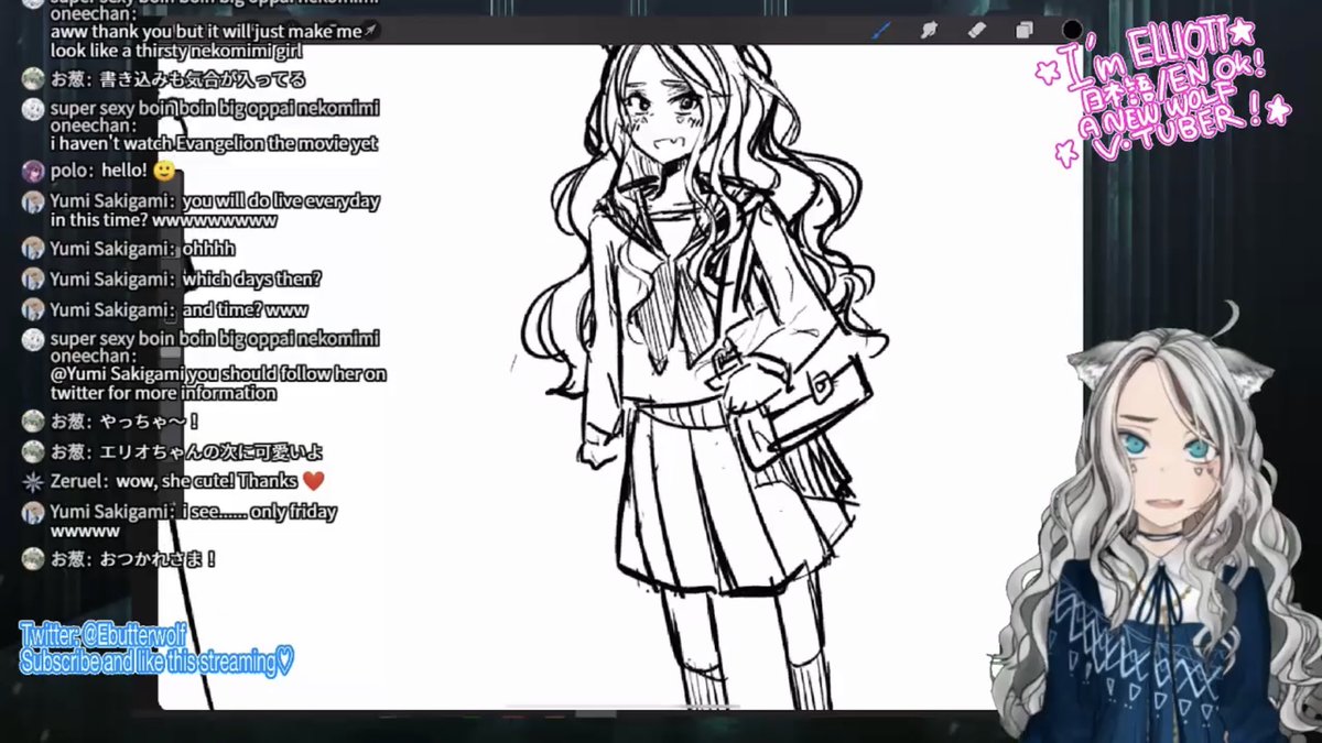 綾波レイ「リクエストにお応えしてラクガキする配信でしたっ #綾波レイ #白雪みぞれ #セ」ELLIOTT BUTTERWOLF | おれの ...