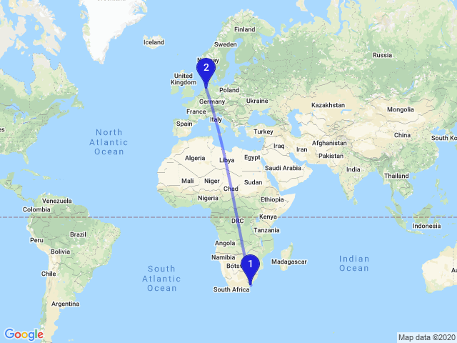 Distance Map South Africa 2 & 3 Week South Africa Itineraries