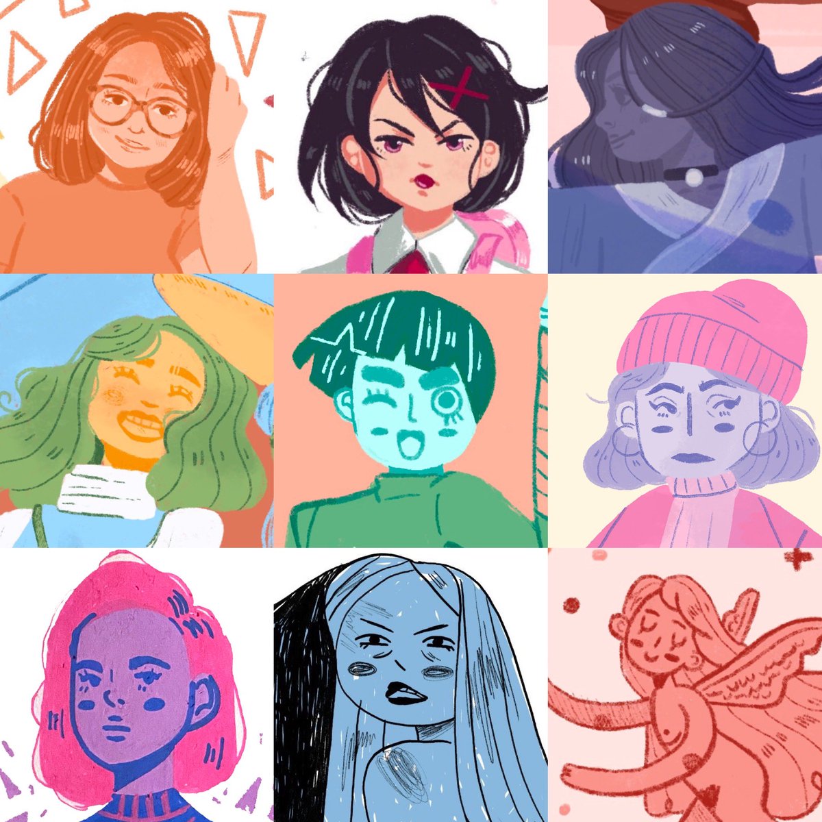 「#faceyourart so many faces so little time 」chlo🍊の漫画