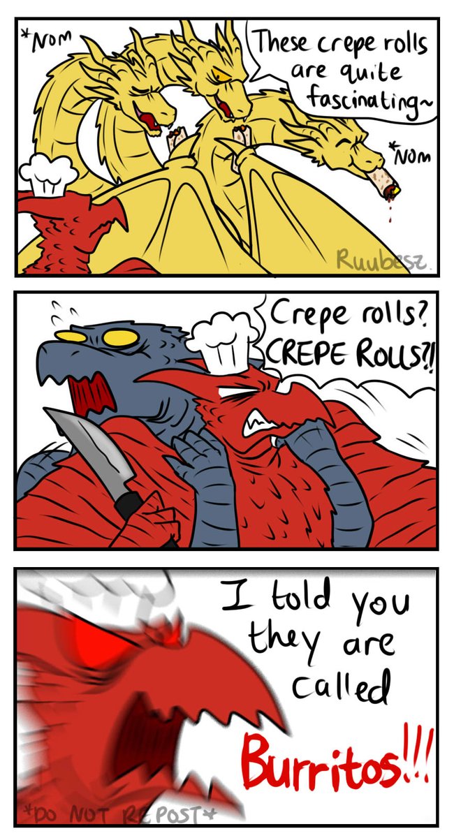 「Ghidorah being an ass around the other kaiju #Godzilla #ゴジラ 」Ruubesz ...