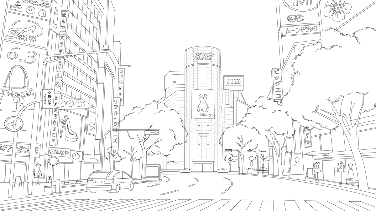 「過去の作品です! 渋谷の街の物語(朝、夕暮れ) #渋谷 #イラスト好きな人と繋がりたい #夏の創作クラスタフォロー祭」紅豆井の漫画