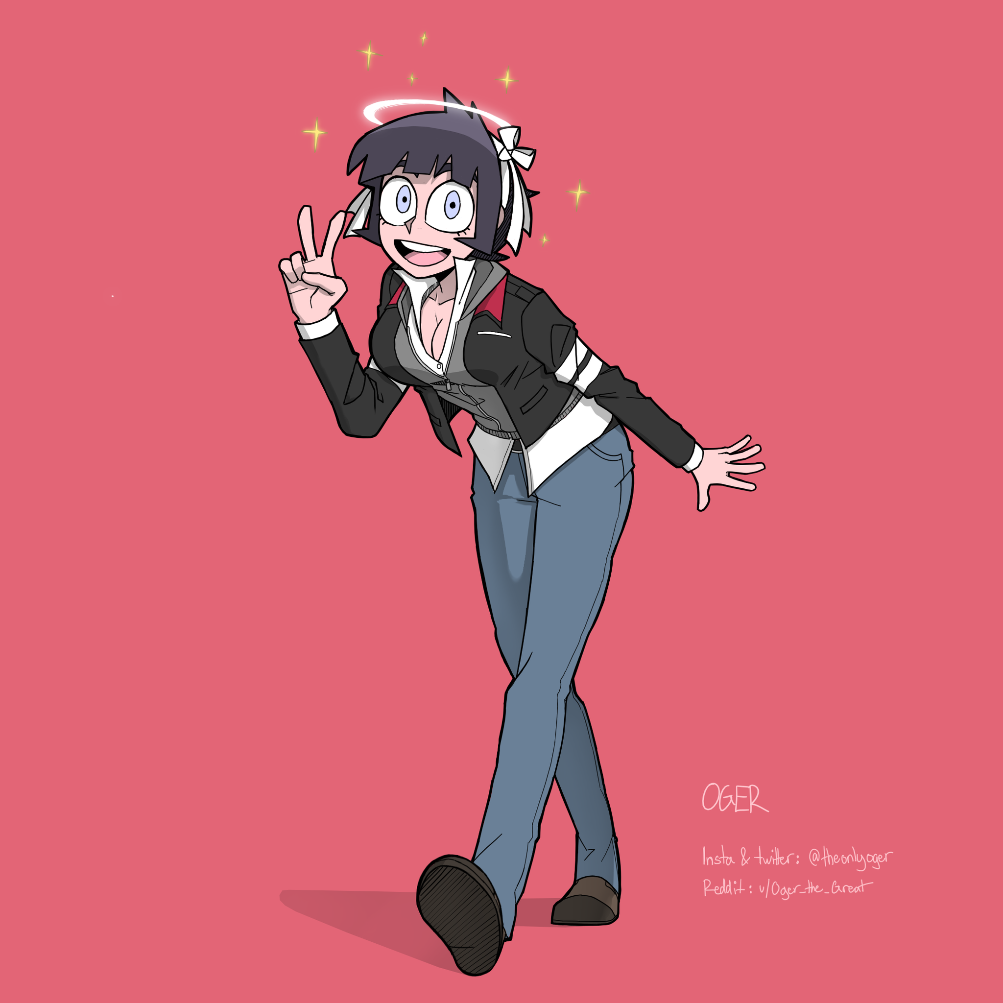 OGER on Twitter: "Azazel with Alex Mercer clothing, requested by a friend :) #Helltaker https ...