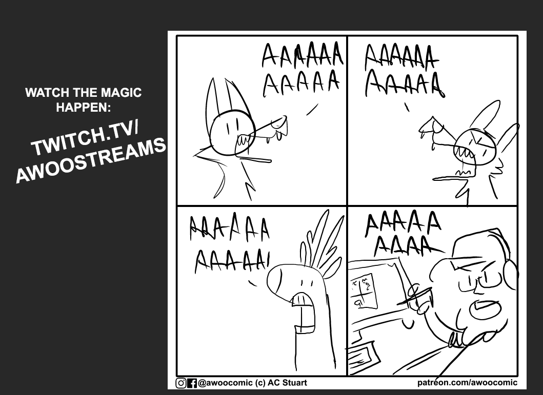 「STREAMING AN AWOO COMIC NOW, what a time」|AC Stuart - Get Awoo! Volume ...