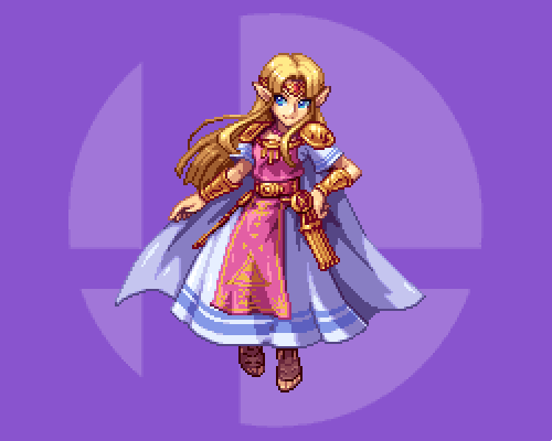 Pixel Art Princess Zelda