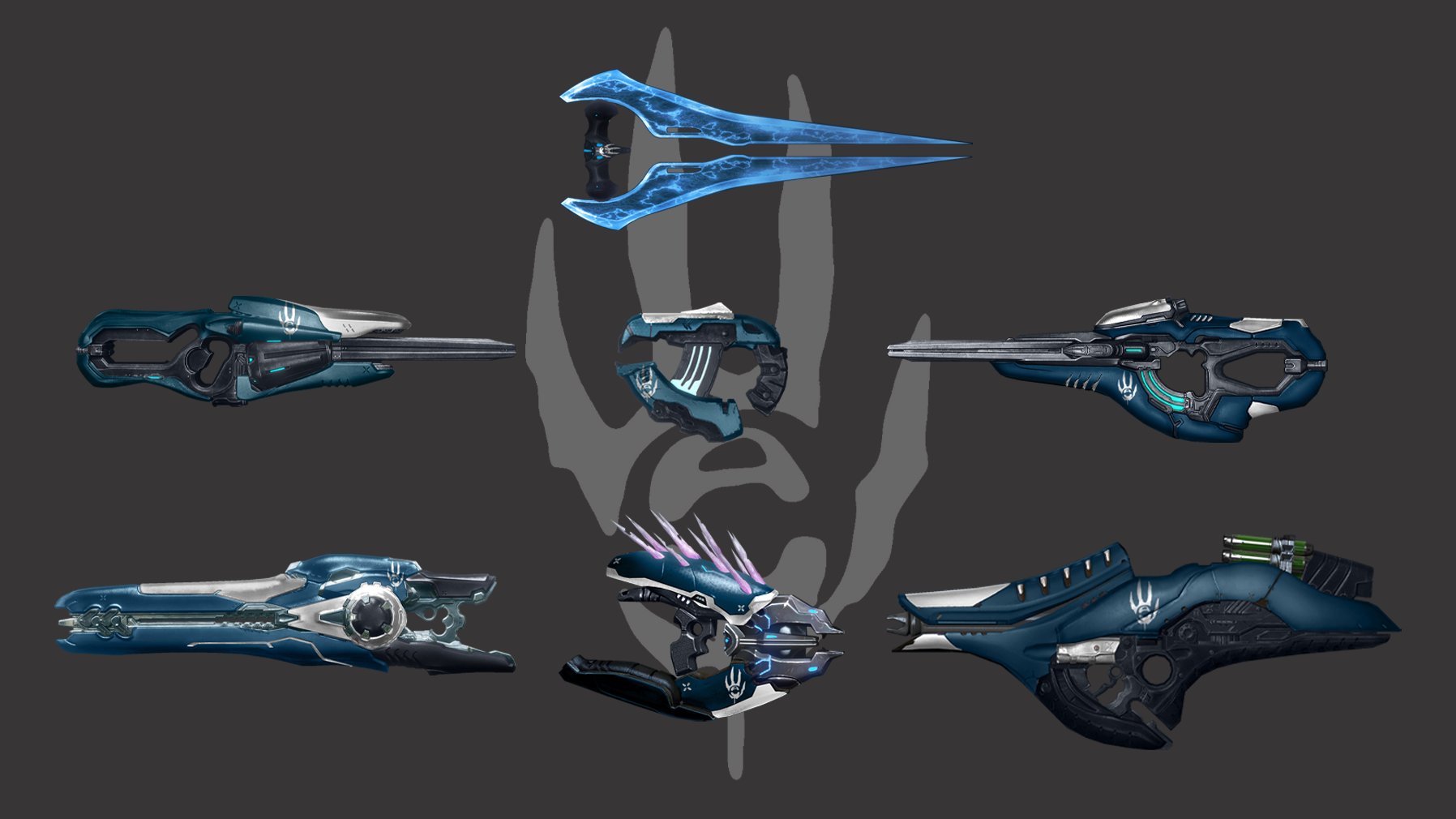 Halo 4 Weapon Concept Art