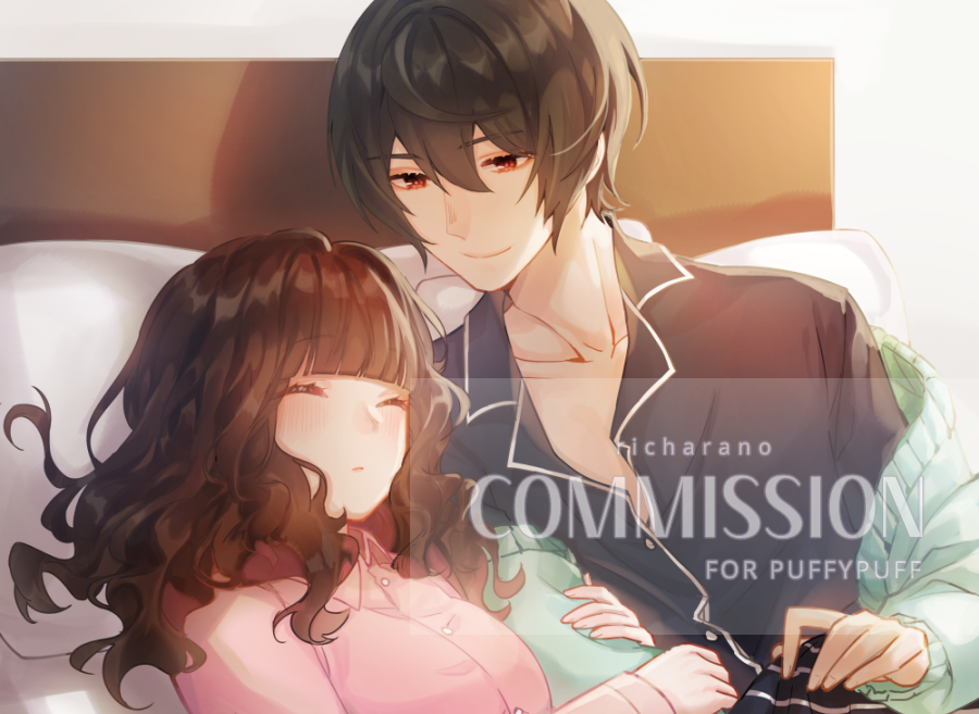 「commissioned by puffypuff on sketchmob 」|richarano | semi-hiatusのイラスト