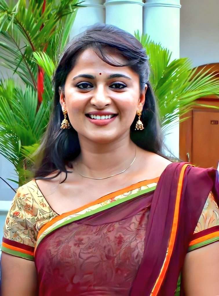 Anushka In Mirchi In Half Saree