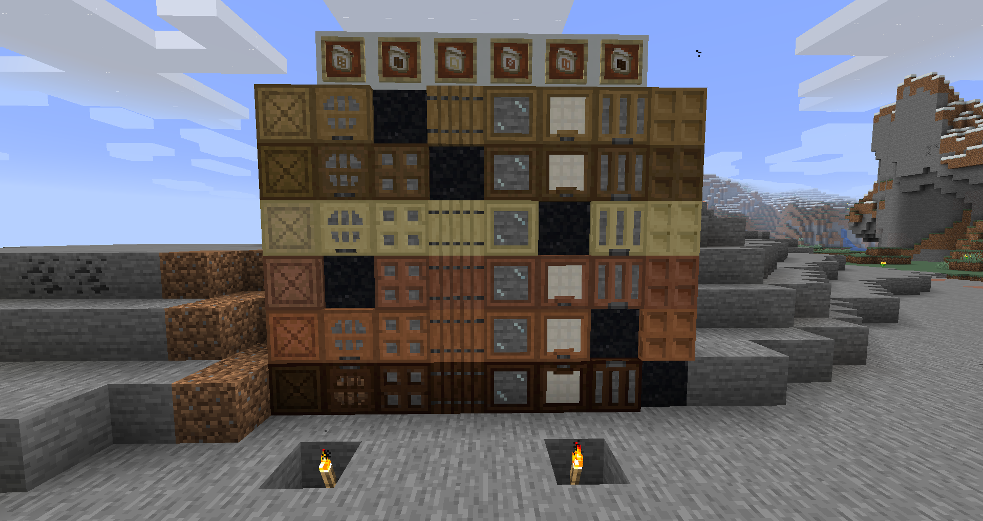 How To Make A Trapdoor In Minecraft Slab And Trapdoor Chair