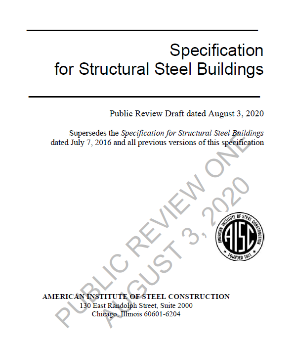AISC 360-22 Specification For Structural Steel Buildings, 53% OFF