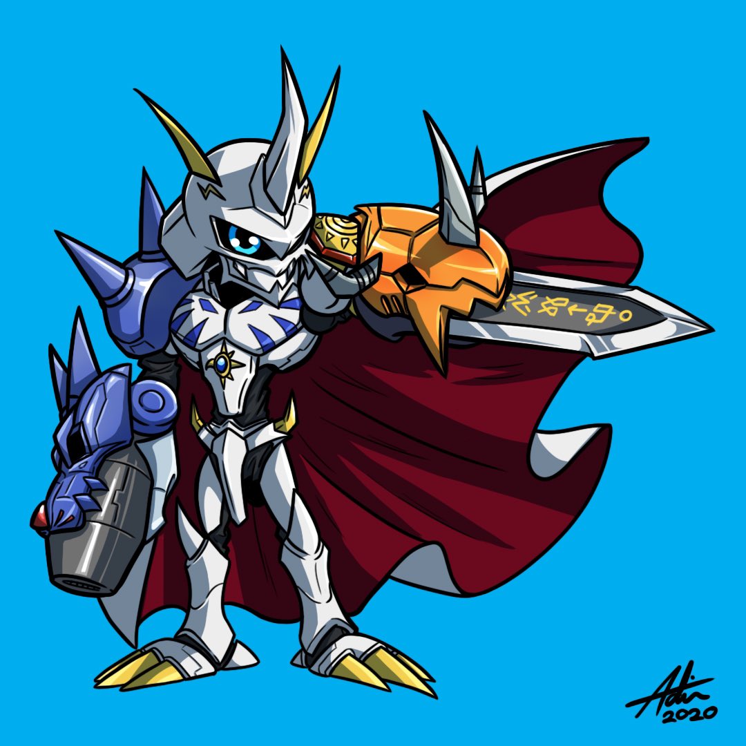 Digimon Omegamon Drawing