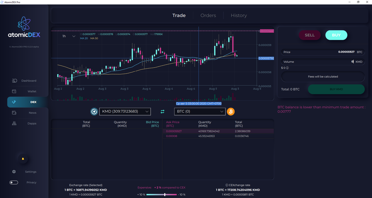 CrypToon on Twitter: Next GUI update for AtomicDex's Desktop version is ...