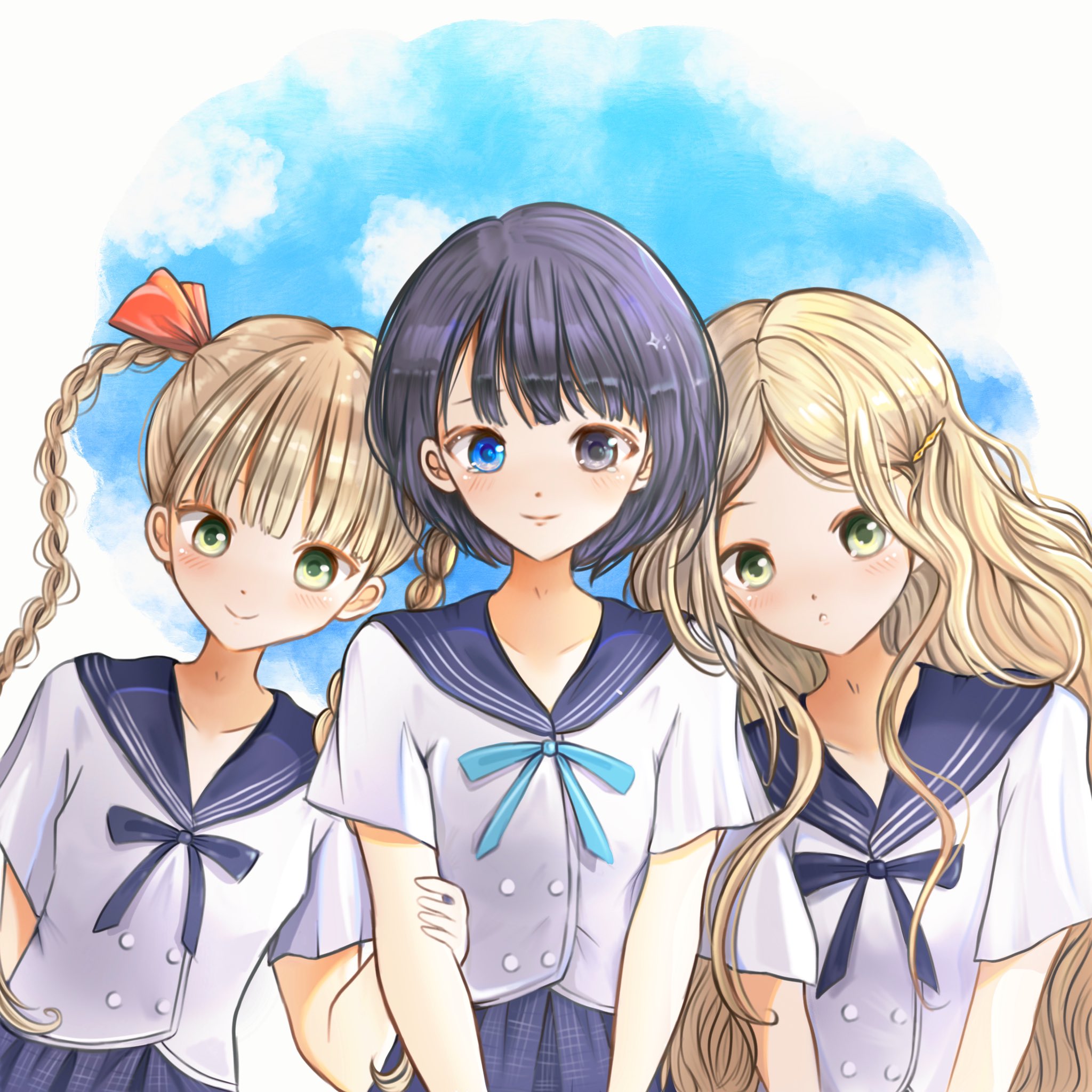 Anime Group Of Three Girls