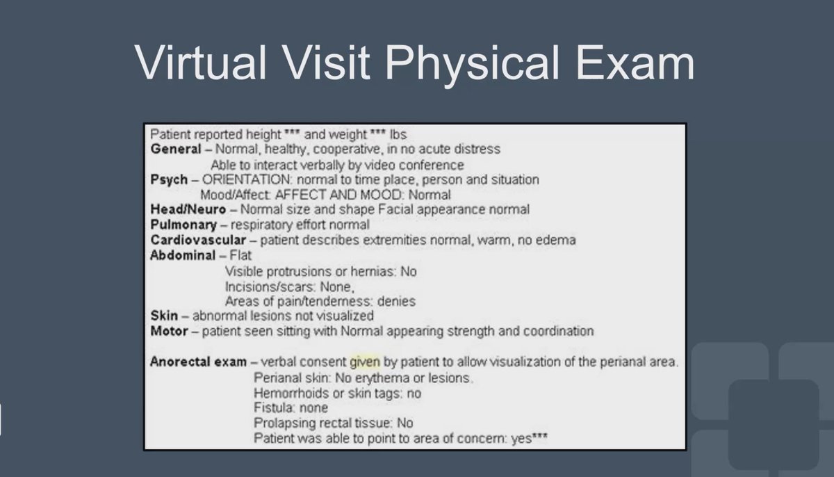 A Thread from @SaraElOualiMD: "How do we perform a virtual physical ...