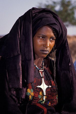 Tuareg People Blue Skin