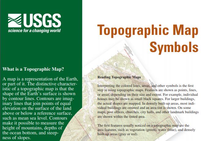 Usgs Topographic Map Legend Symbols