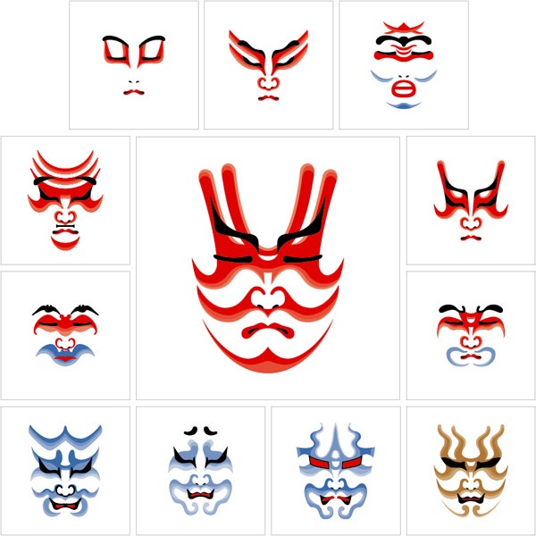 Japanese Kabuki Makeup