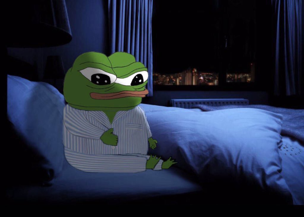 Sad Frog In Bed Meme