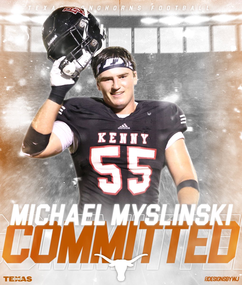 2021 3* C Michael Myslinski commits to Texas : r/CFB