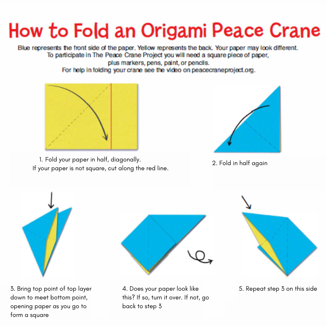 How To Fold A Paper Peace Crane