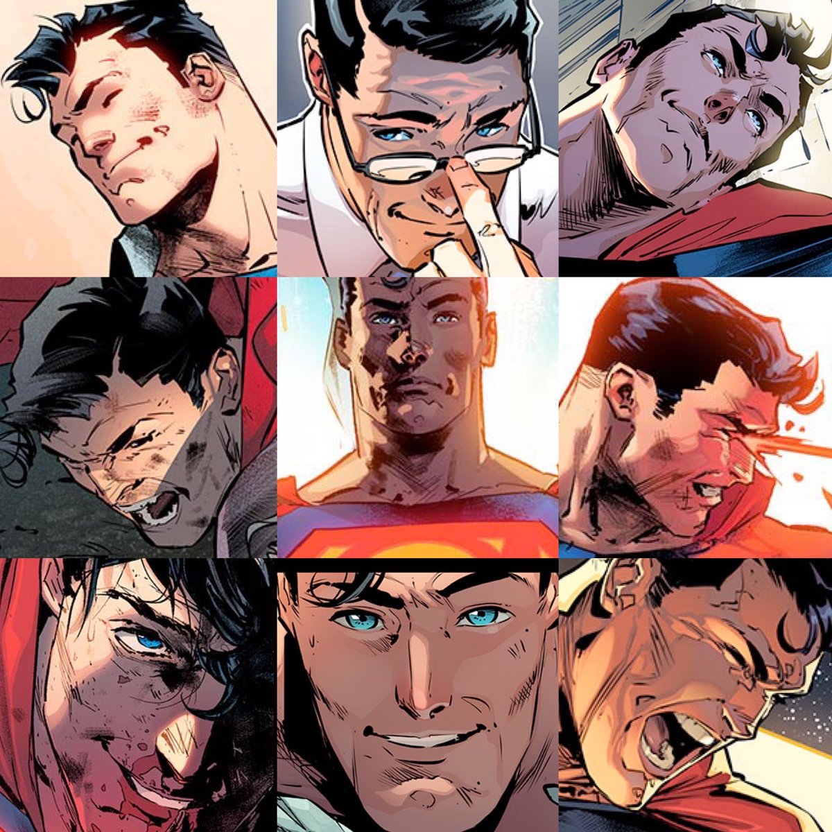 Superman Face Comic