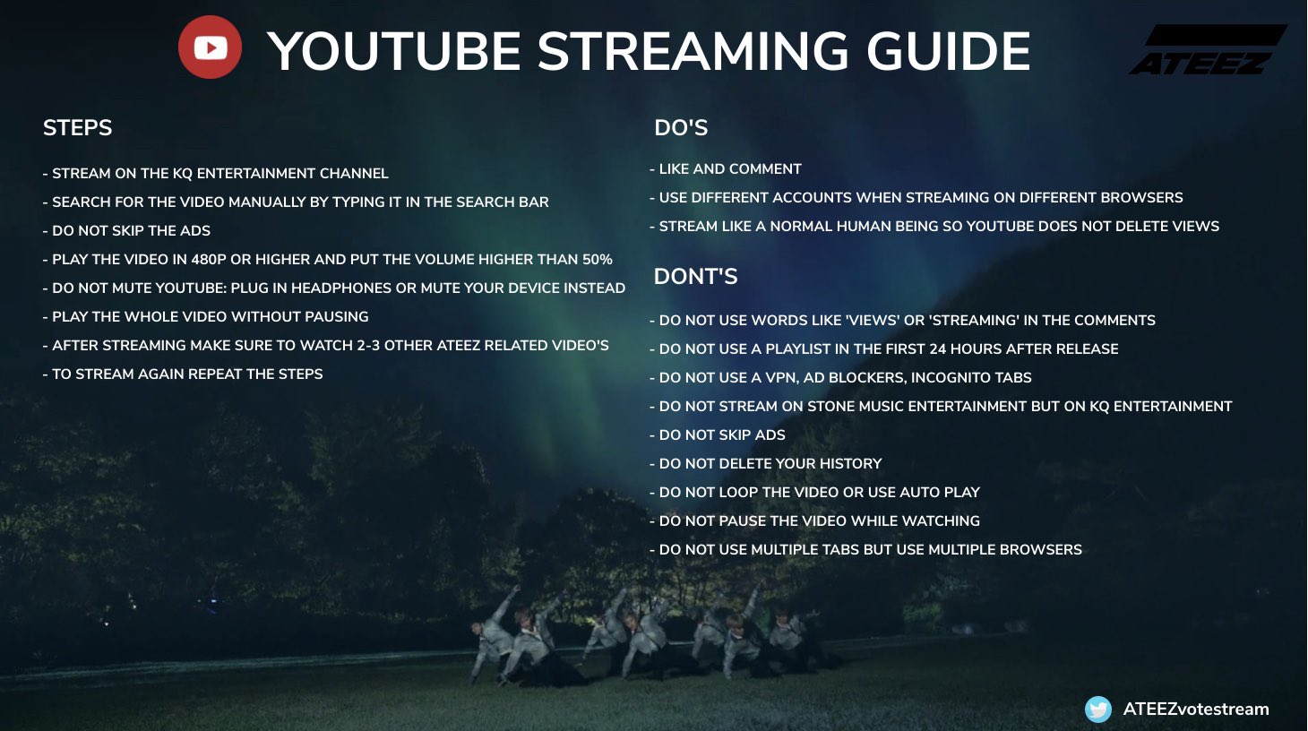 ATEEZ System on Twitter: "ATINY mass streaming on Youtube starts now! We will stream the ...