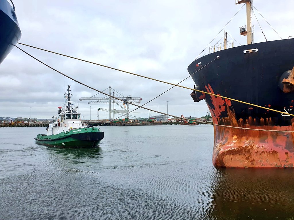 Doyle Shipping Group on Twitter: "DSG tugs, Titan & Alex, assisting the bulk cargo vessel, MV ...