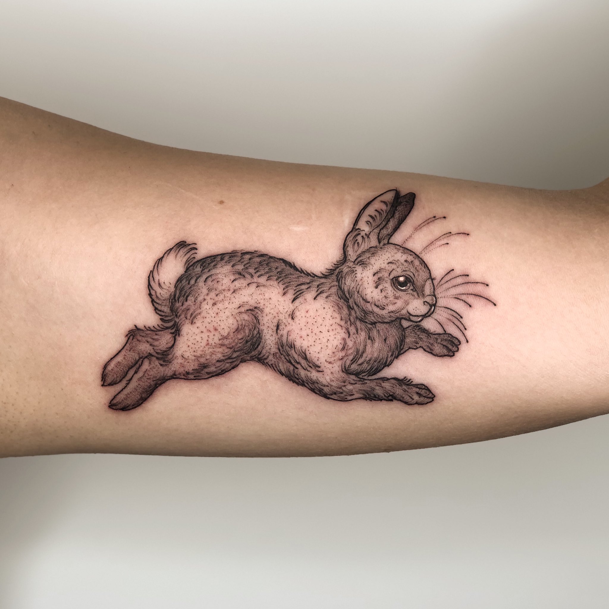 Running Rabbit Tattoo