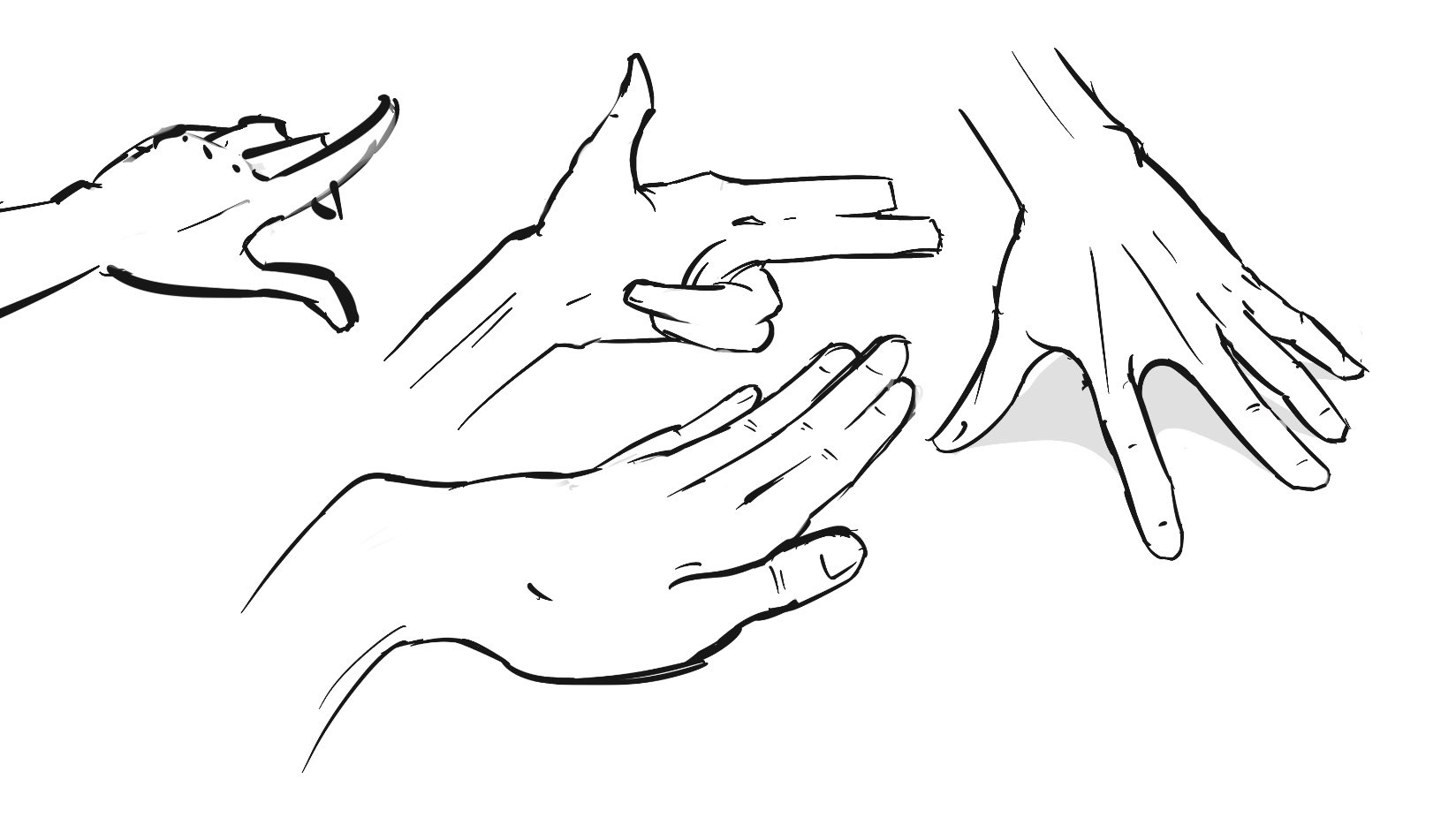 Manga Hands Reaching