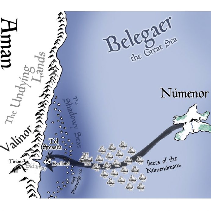 Map Of Undying Lands