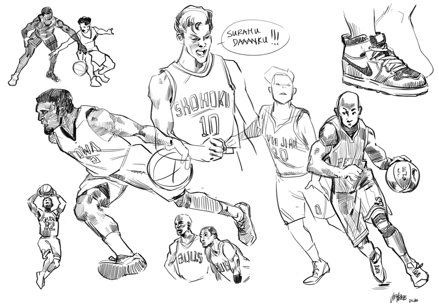 Slam Dancing Drawing