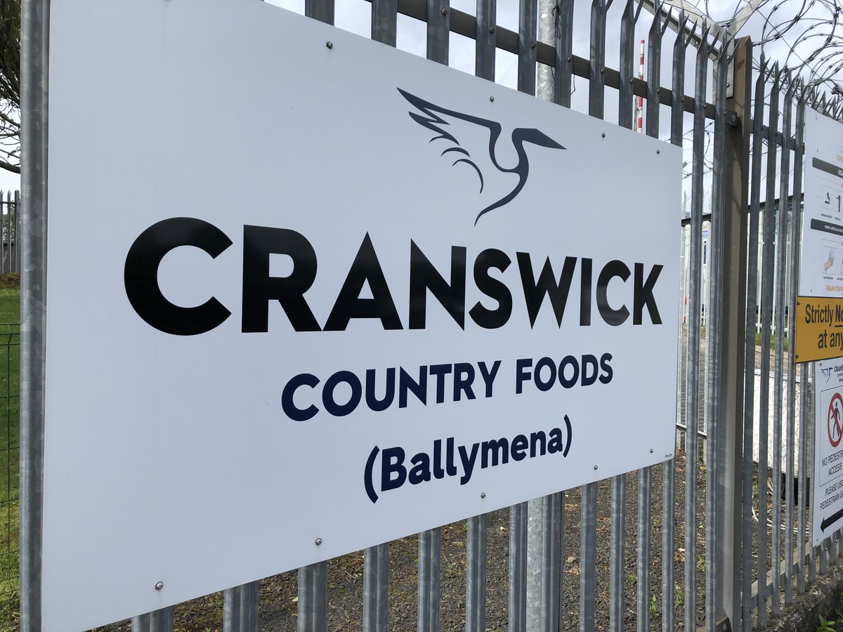 A meat processing plant near Ballymena is to close temporarily due to a ...