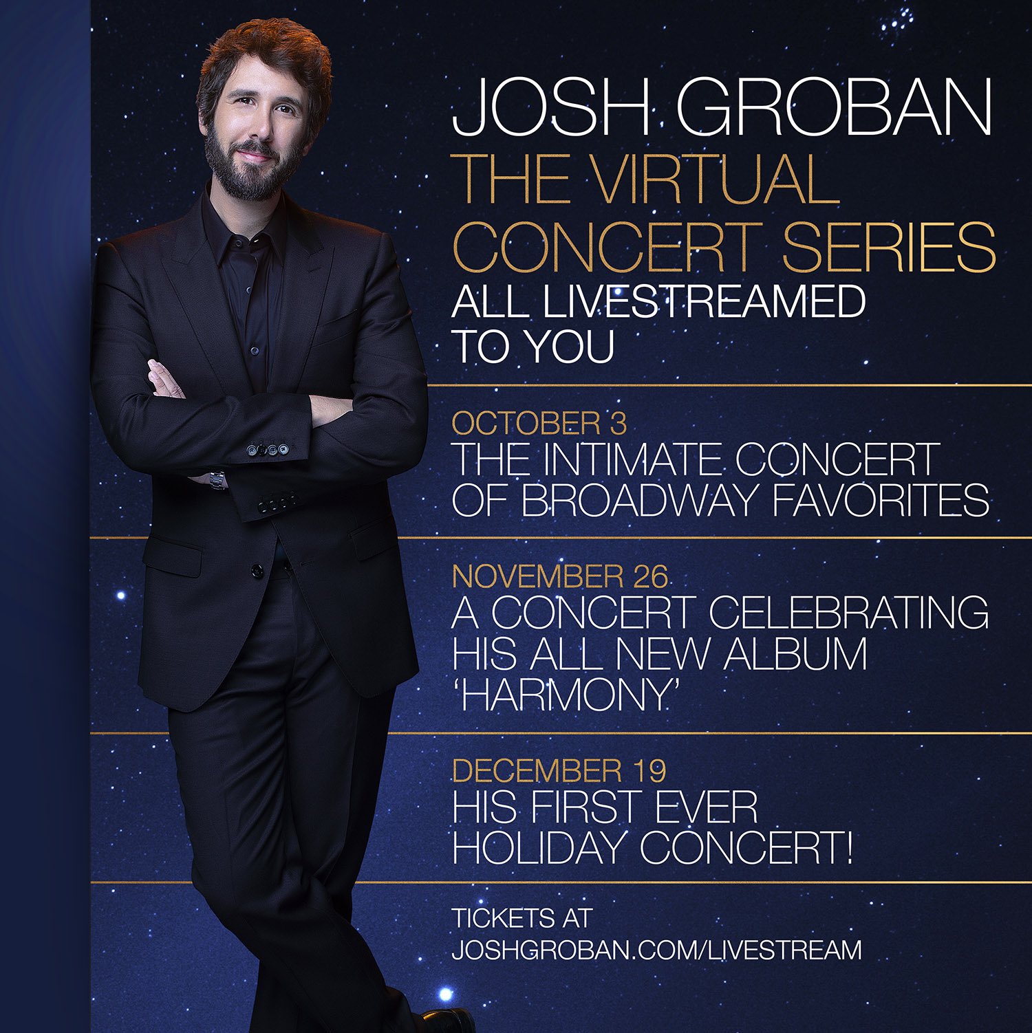 Josh Groban Tour Dates