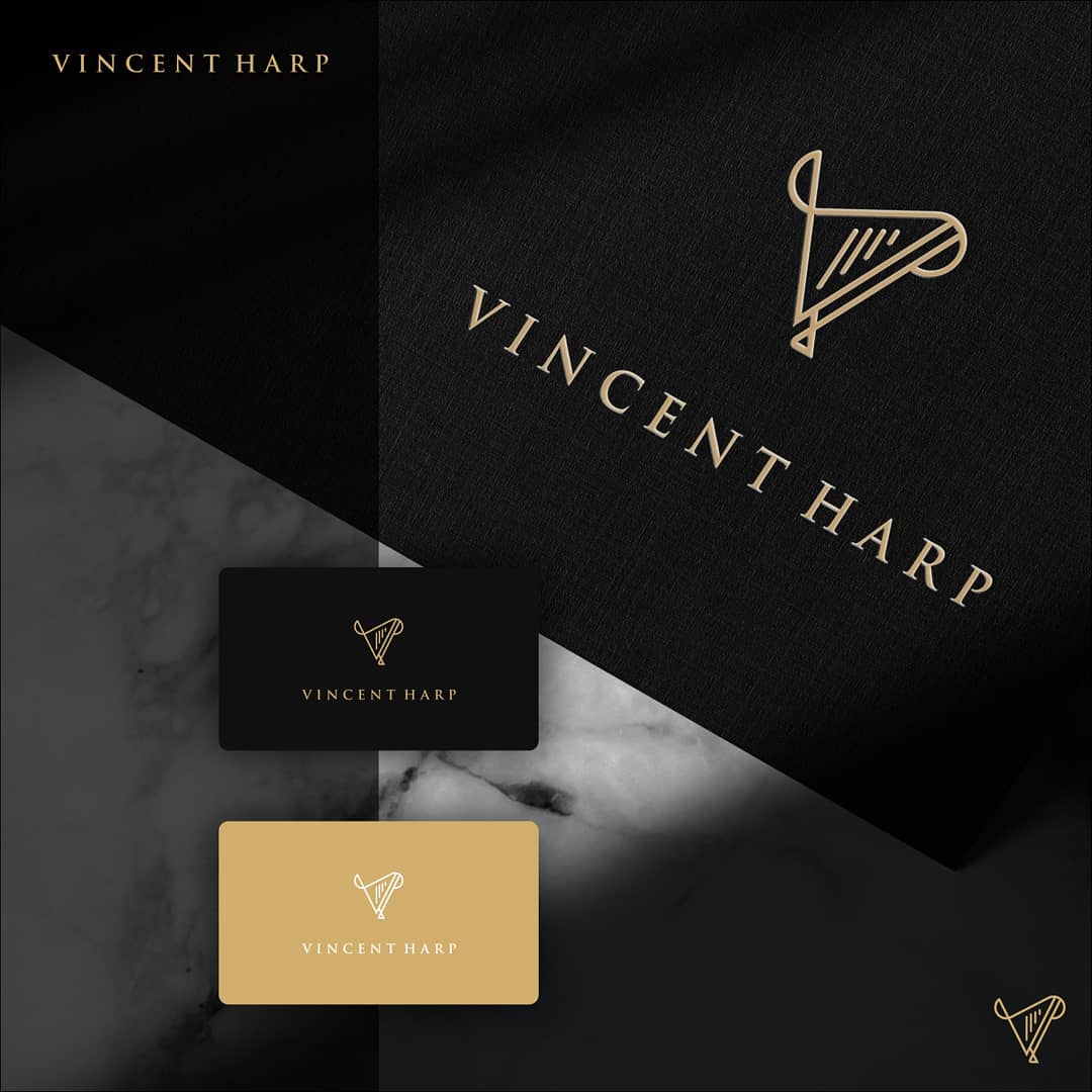 Vincent Name Logo