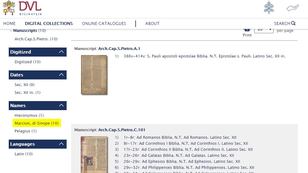 Theologians are taking a fresh look at MARCION after the Vatican ...