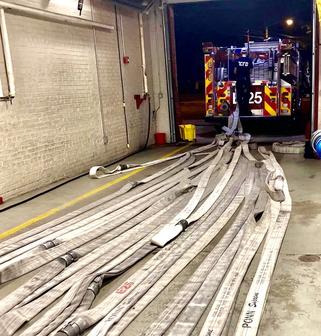 Fire Engine Hose Bed Charged