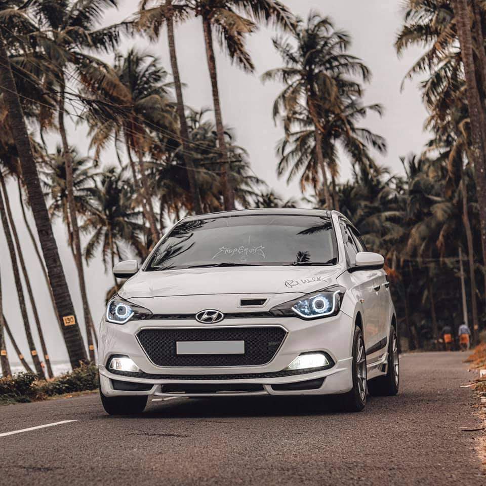 Hyundai I20 White Modified