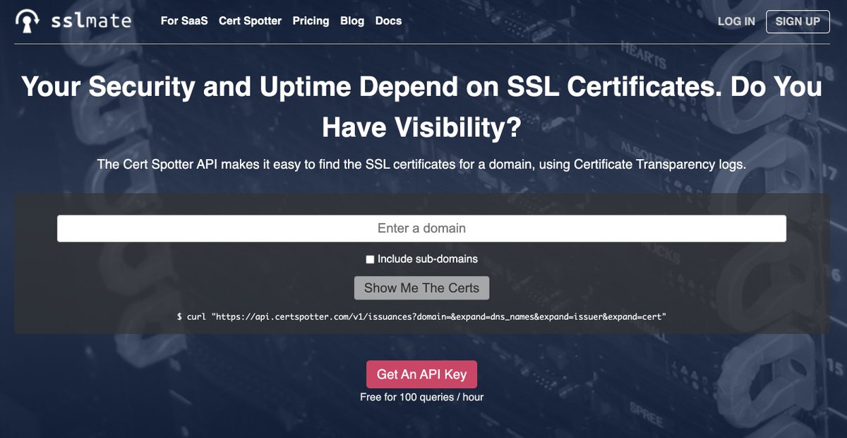 Daily OSINT on Twitter: "Instead of accessing Certificate Transparency logs directly yourself ...