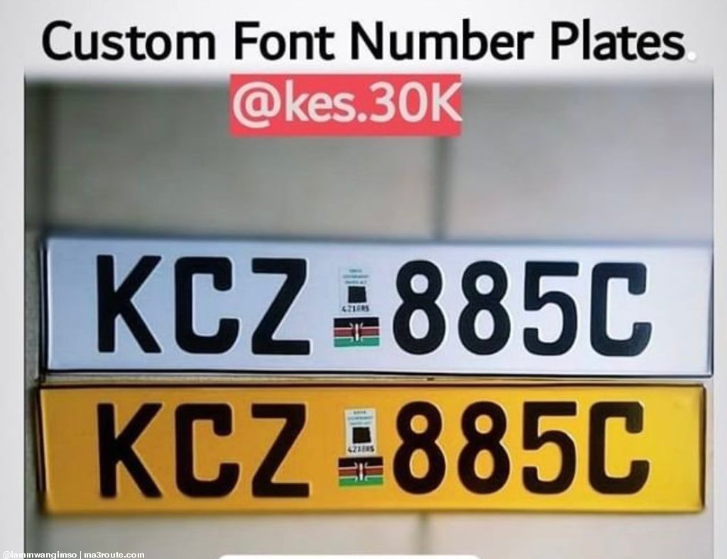 Number Plates In Kenya