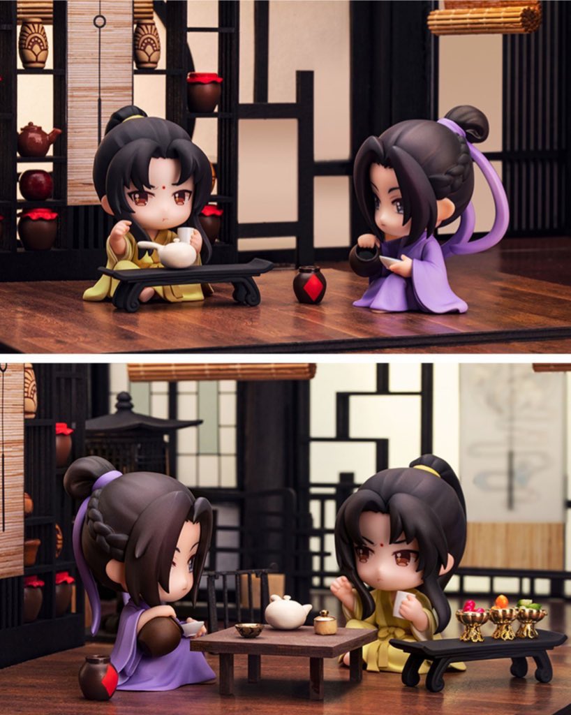 Bond On Twitter Jiang Cheng And Jin Ling Mdzsq Figurine Set Giveaway 💛💜 Simply Follow Rt Like