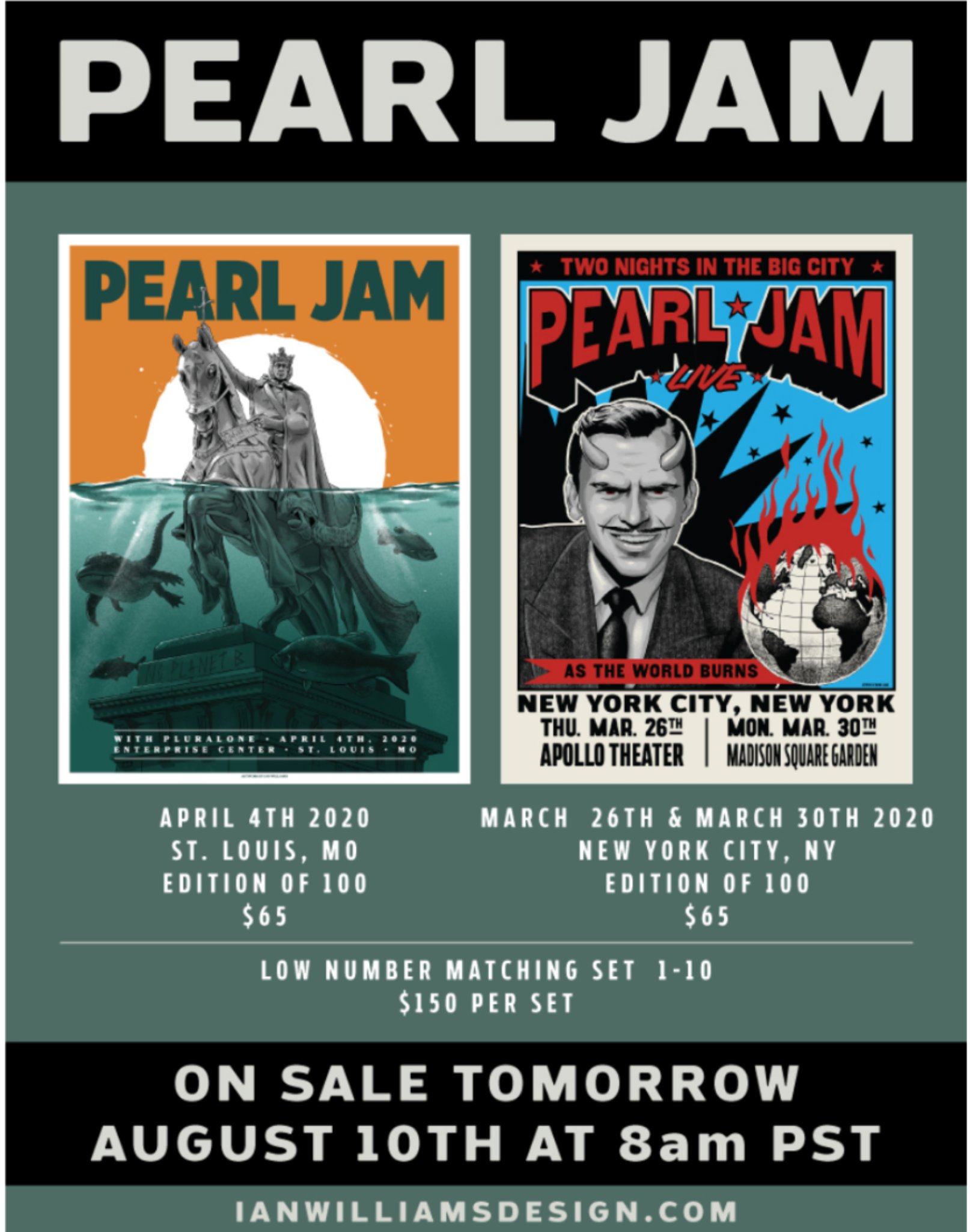 Pearl Jam Binaural Poster