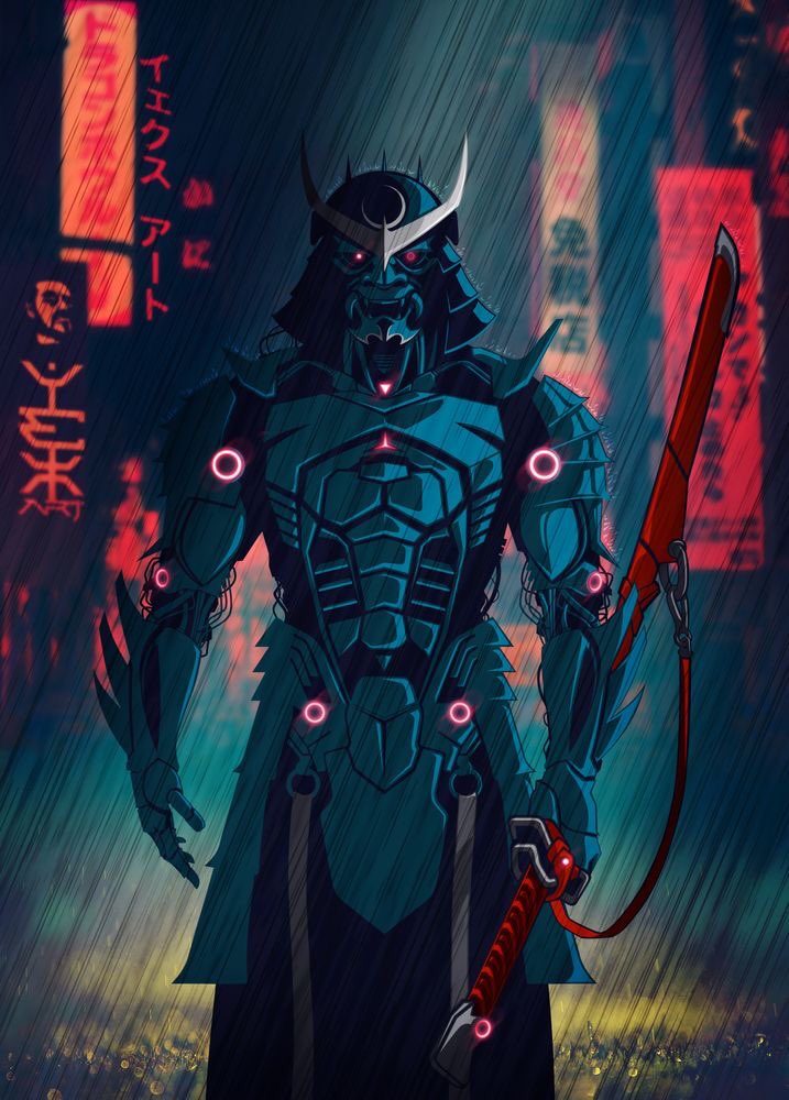 Cyber Samurai Concept Art